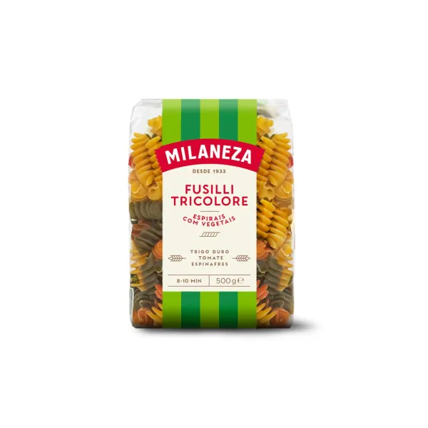 Milaneza – Fusilli Tricolore (Espinafres e Tomate) – Casa do Lis – Epicerie